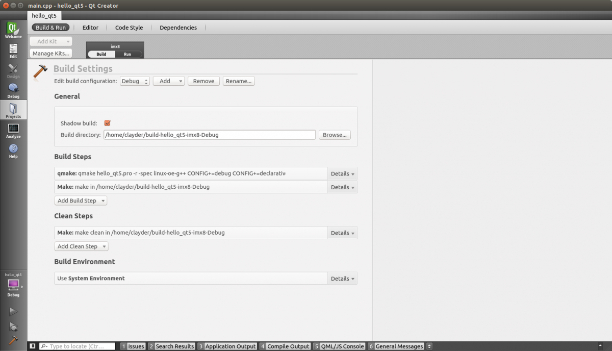 IoTGateway/BSP/Linux/iMX8/Qt5Creator - ESS-WIKI